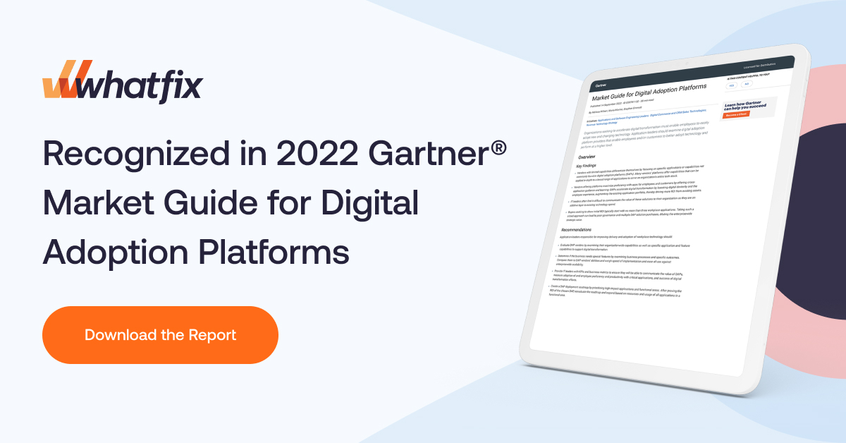 Digital Adoption Platform for Insurance Applications - Whatfx